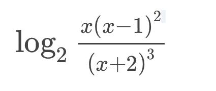 Solved log2x(x-1)2(x+2)3 ﻿ Expand the expression | Chegg.com