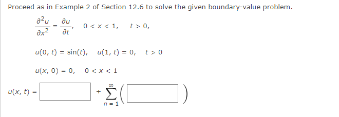 Solved Proceed as in Example 2 ﻿of Section 12.6 ﻿to solve | Chegg.com