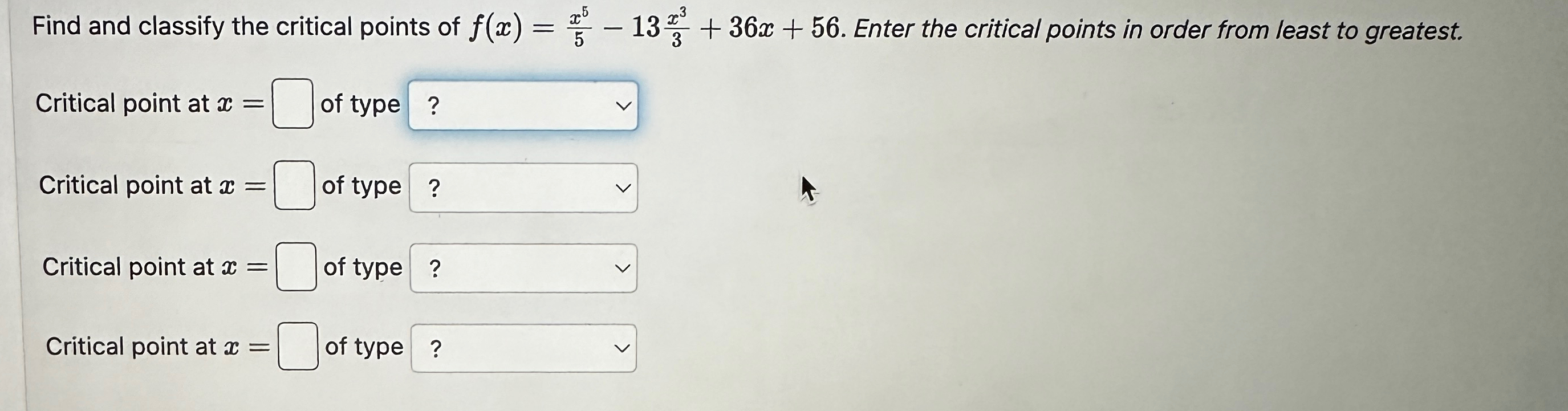 Solved Find and classify the critical points of | Chegg.com