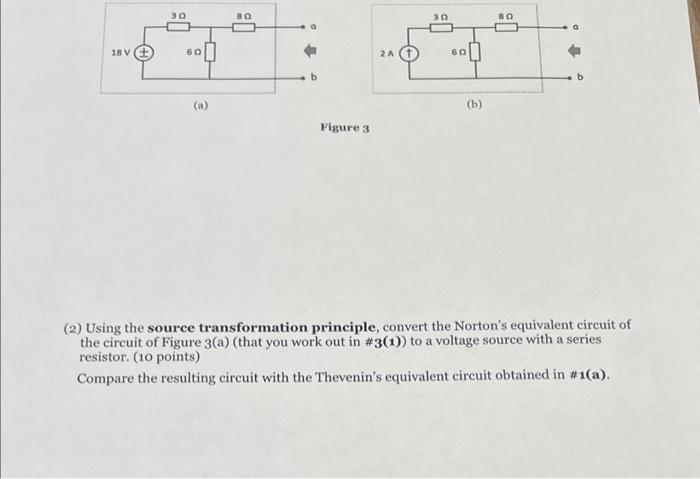 Solved Figure 3 (2) Using the source transformation | Chegg.com