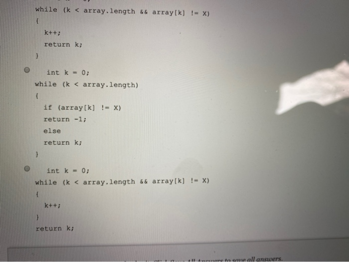 Solved QUESTION 5 The method int get Position (int array(), | Chegg.com