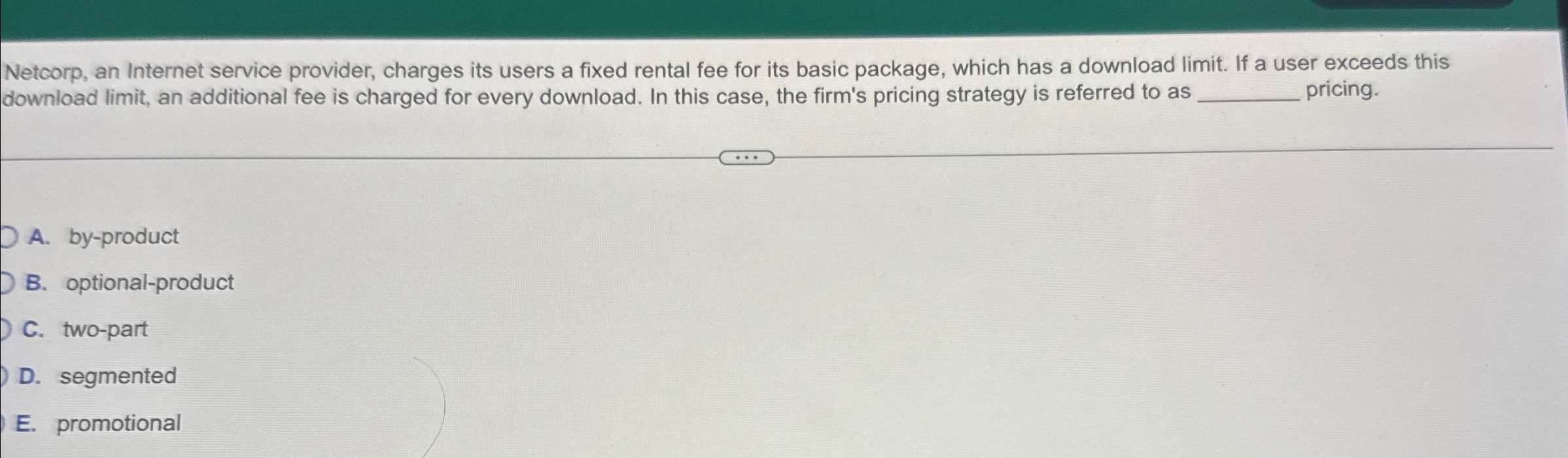 Solved Netcorp, an Internet service provider, charges its | Chegg.com