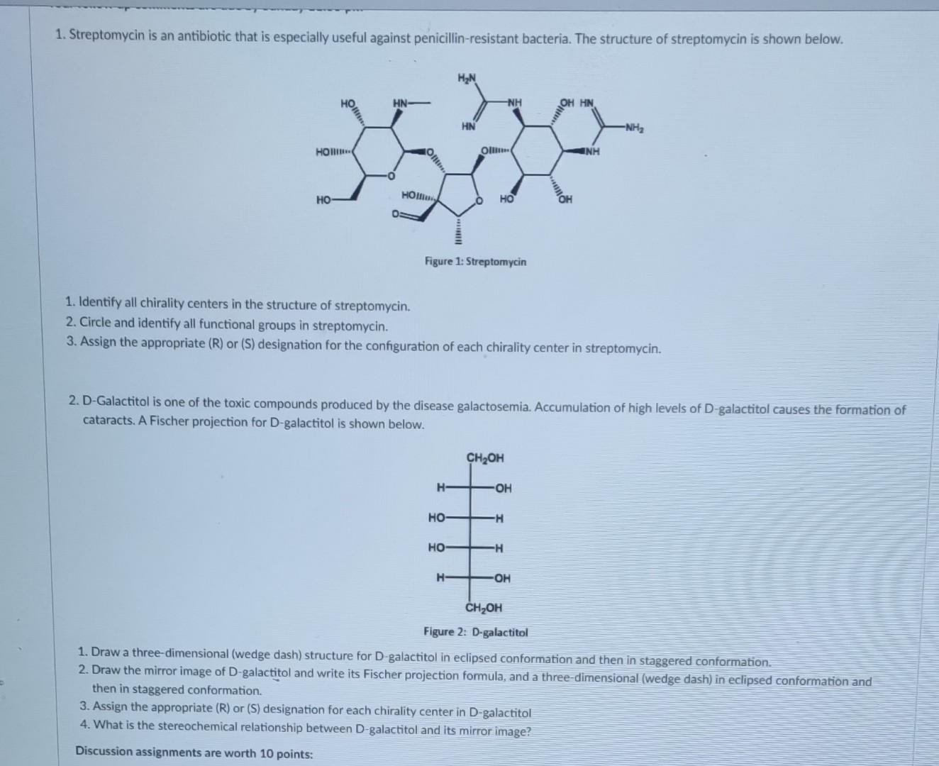 Solved 1. Streptomycin is an antibiotic that is especially | Chegg.com