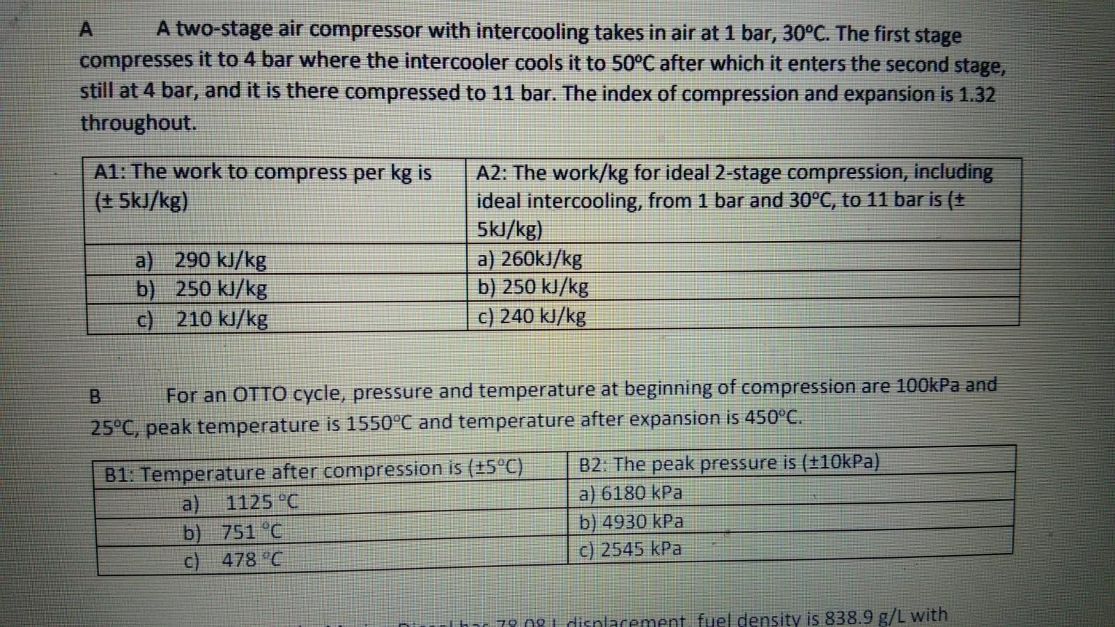 Solved А A two-stage air compressor with intercooling takes | Chegg.com