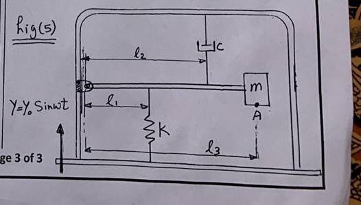 Solved Q5: Use Lagrange's equation to find the motion of | Chegg.com