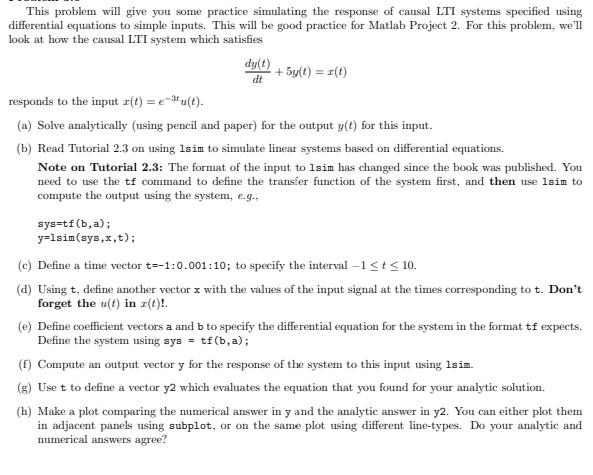 Solved This problem will give you some practice simulating | Chegg.com