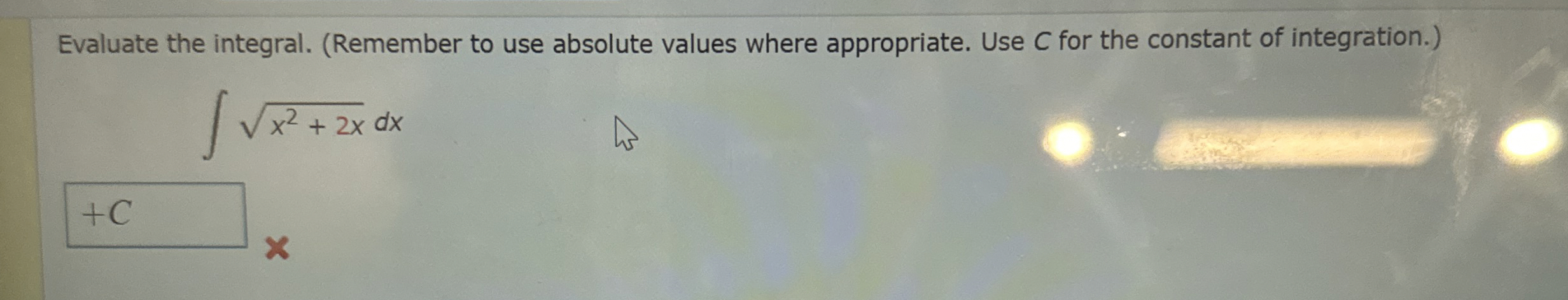 Solved Evaluate the integral. (Remember to use absolute | Chegg.com