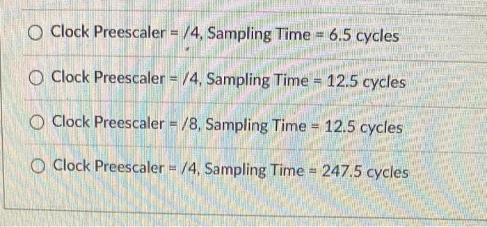 Solved Sampling a signal with the ADC requires at least 5us. | Chegg.com