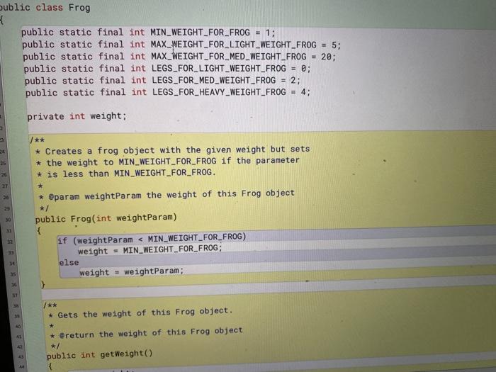 Solved public class Frog2DArray { VI Step 2: Declare a 2-D | Chegg.com