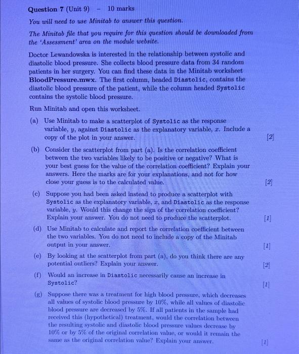 Solved Question 7 (Unit 9) - 10 marks You will need to use | Chegg.com Solved Question 7 (Unit 9) - 10 marks You will need to use | Chegg.com