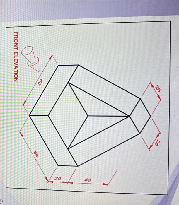 Solved In the following orthographic projections, draw the: | Chegg.com