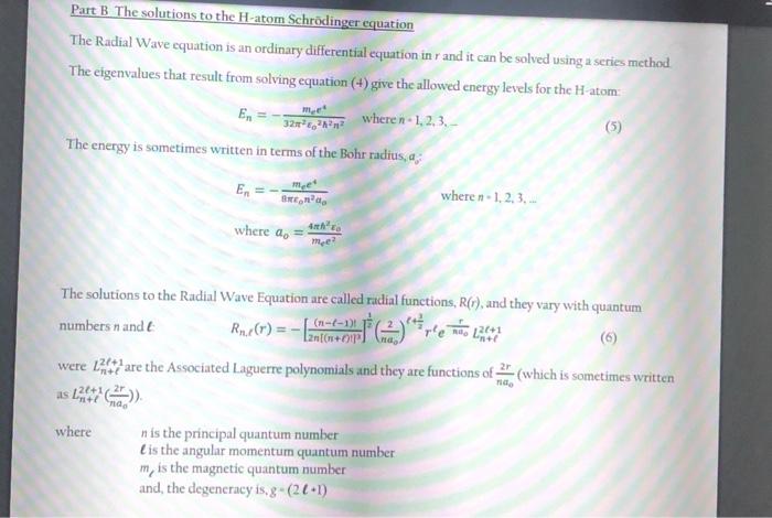 Solved 1. Identify the normalization constant, the Laguerre | Chegg.com