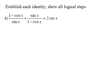Solved Establish each identity, show all logical | Chegg.com