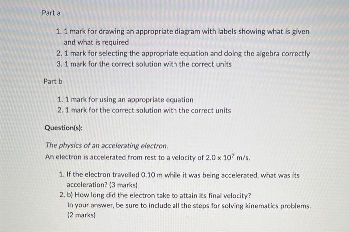 Solved 1. 1 mark for drawing an appropriate diagram with | Chegg.com