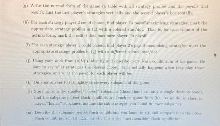 Solved Each problem on this assignment describes a game | Chegg.com