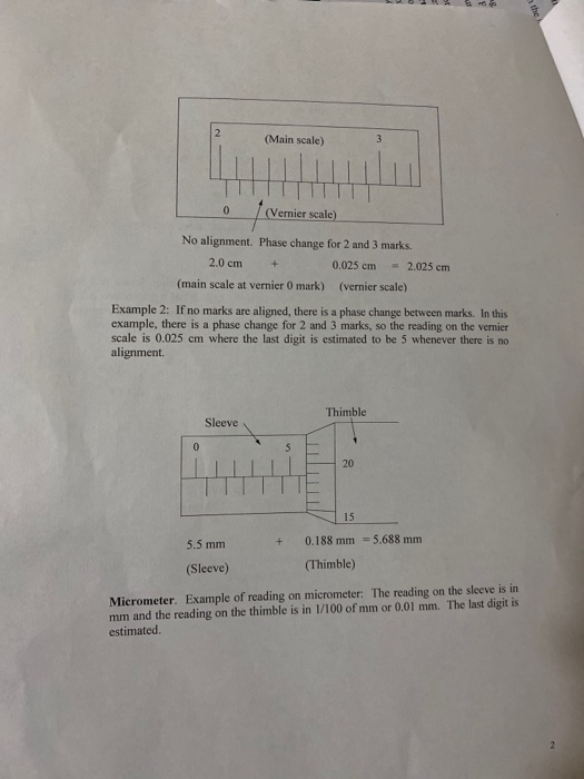 Solved LABLE 1 Lab Table w/ meterstick 1 Length Width | Chegg.com
