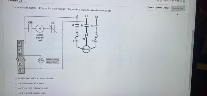 Solved Question 21 The schematic diagram of Figure 2-6 is an | Chegg.com