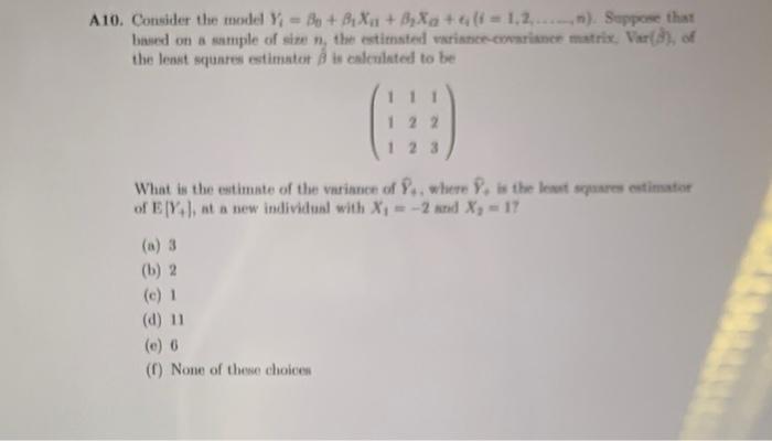 Solved A.8. Consider the model | Chegg.com