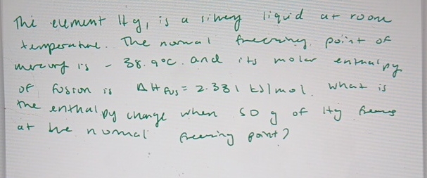 The eument It y1 ﻿is a simery liquid at room | Chegg.com