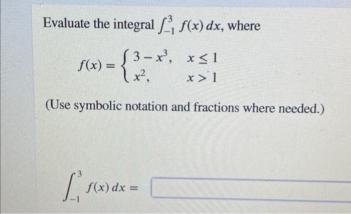 Solved Write the integral as a sum of integrals without | Chegg.com