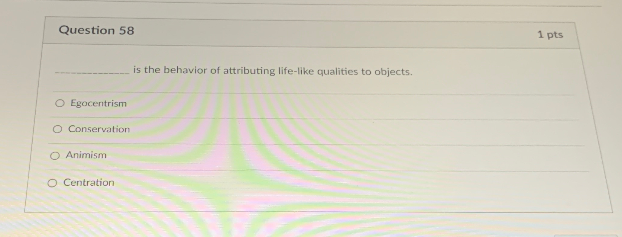 Solved Question 581 ﻿ptsis the behavior of attributing | Chegg.com