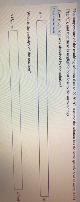 Solved Use the specific heat interactive to calculate the | Chegg.com