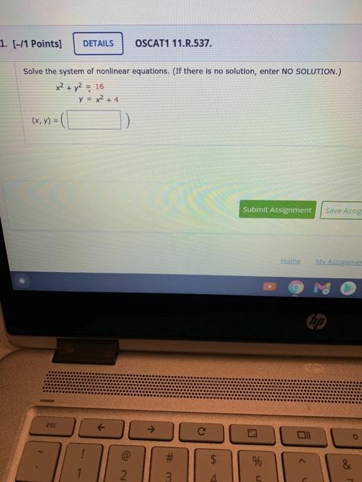 Solved 1. [-/1 Points) DETAILS OSCAT1 11.R.537. Solve the | Chegg.com Solved 1. [-/1 Points) DETAILS OSCAT1 11.R.537. Solve the | Chegg.com