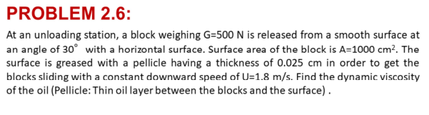 Solved PROBLEM 2.6:At an unloading station, a block weighing | Chegg.com