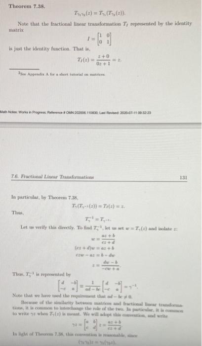 Exercise 7.45. Prove Theorem 7.38. That is, prove | Chegg.com