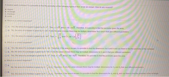 Solved Error Analysis The circumference of a circle is 81 33 | Chegg.com