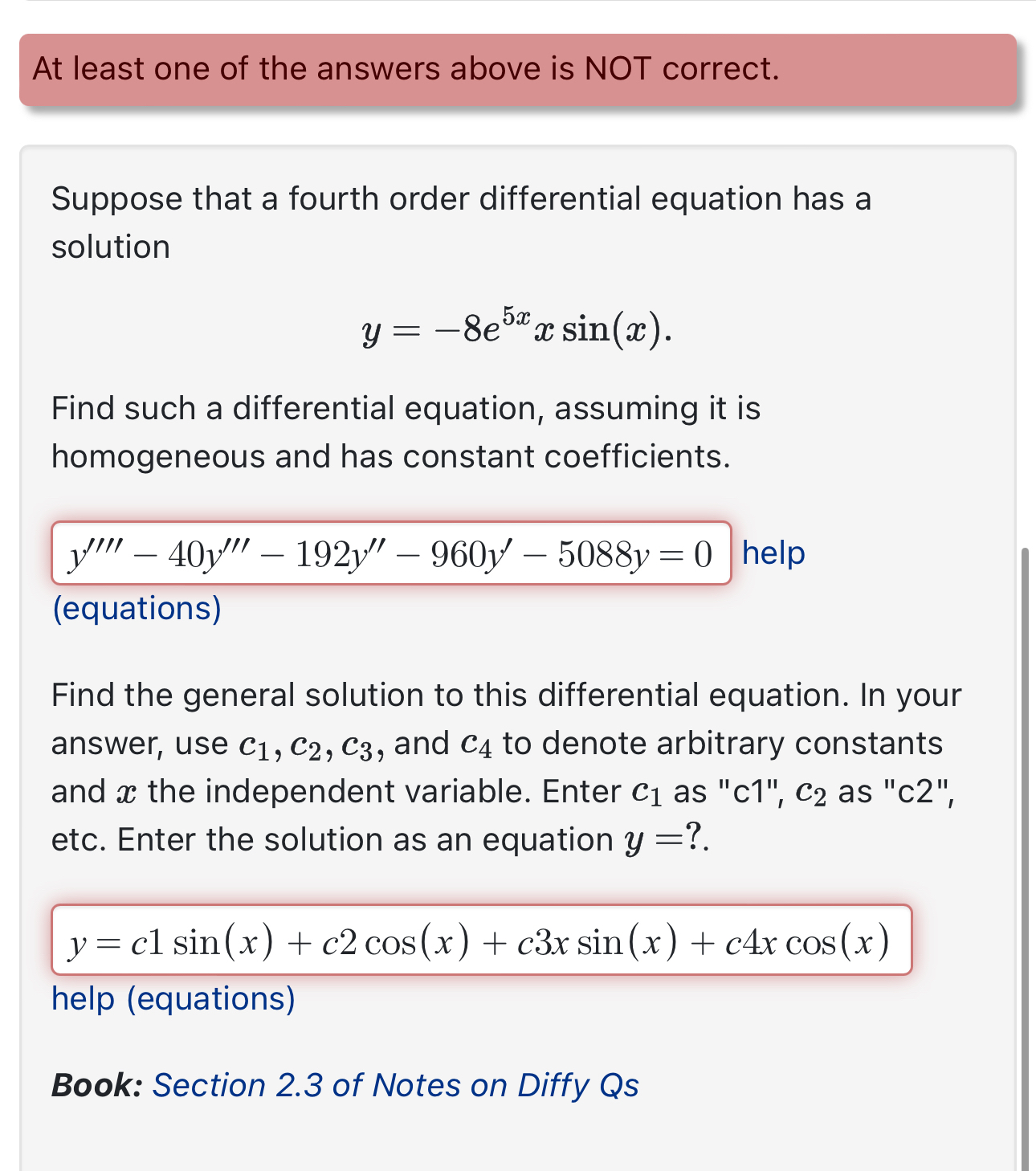 Solved At least one of the answers above is NOT | Chegg.com