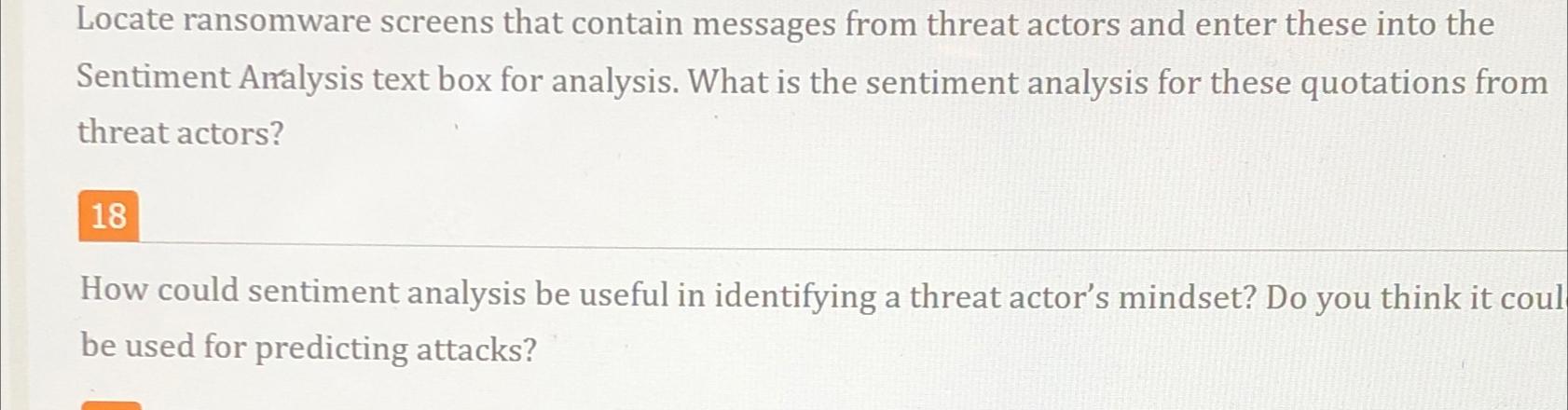 Solved Locate ransomware screens that contain messages from | Chegg.com