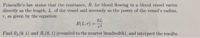 Solved Find and interpret the results of RL (8,1) and Rr | Chegg.com