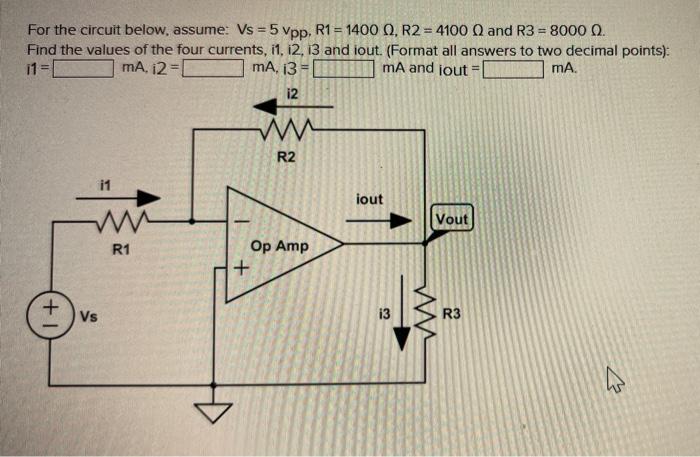 Solved For the circuit below, assume: | Chegg.com