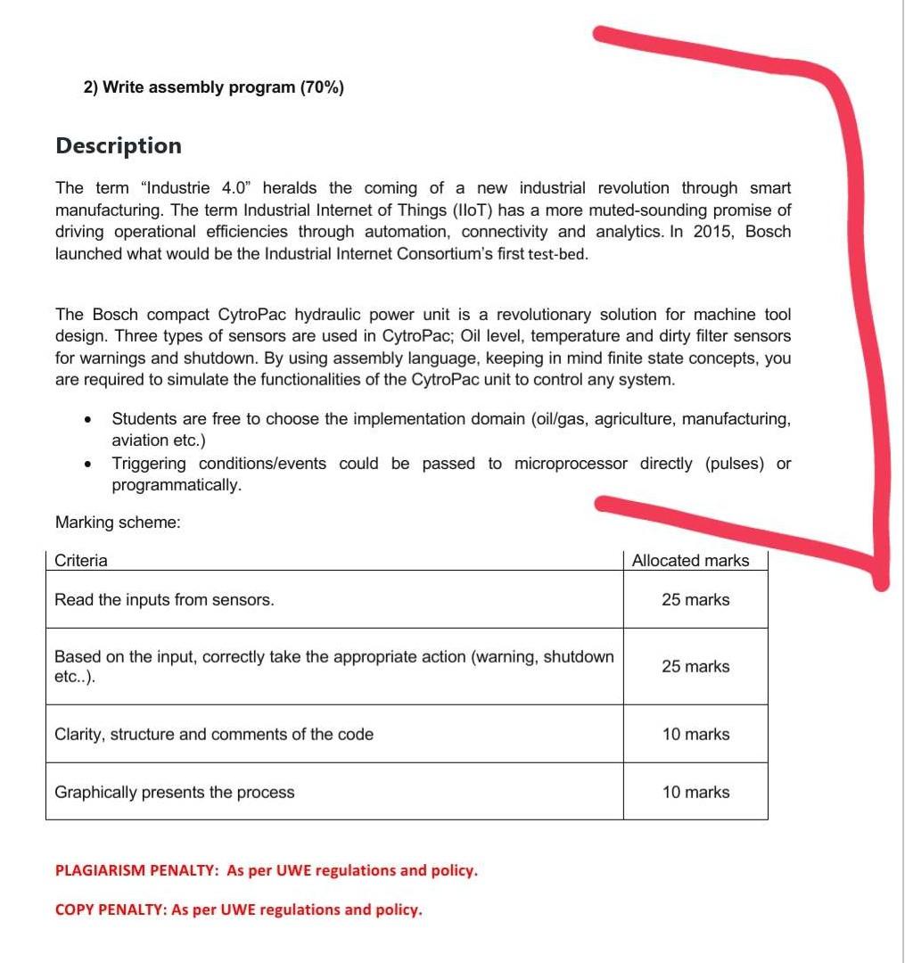 Solved 2) Write assembly program (70%) Description The term | Chegg.com