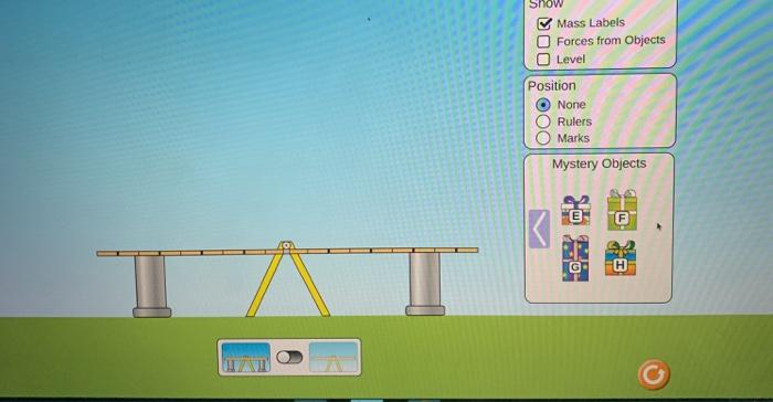 Show Mass Labels Forces from Objects Level Position | Chegg.com