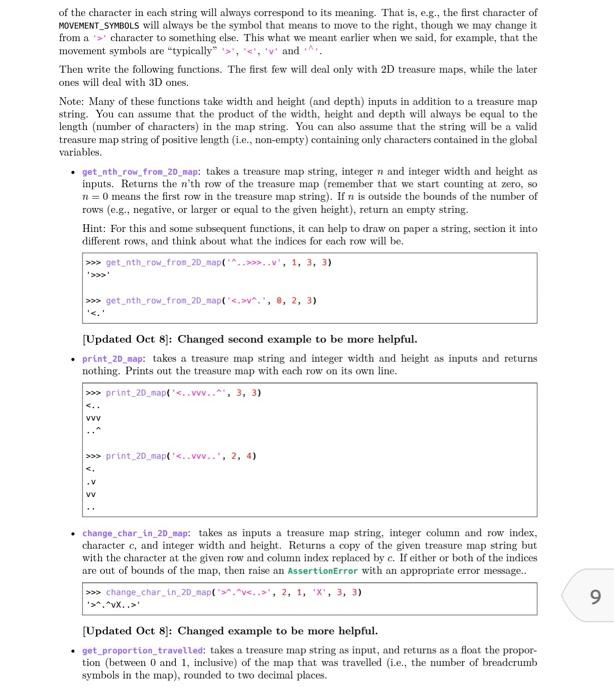 Solved Now that we know a bit about treasure map strings and | Chegg.com