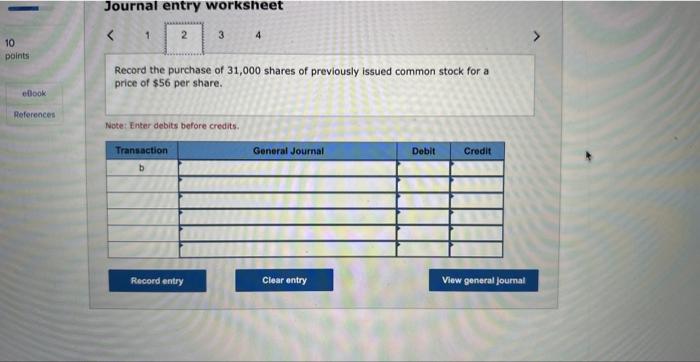 Solved Journal entry worksheet Record the issuance of | Chegg.com