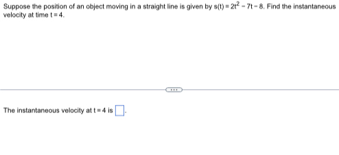 Solved Suppose the position of an object moving in a | Chegg.com