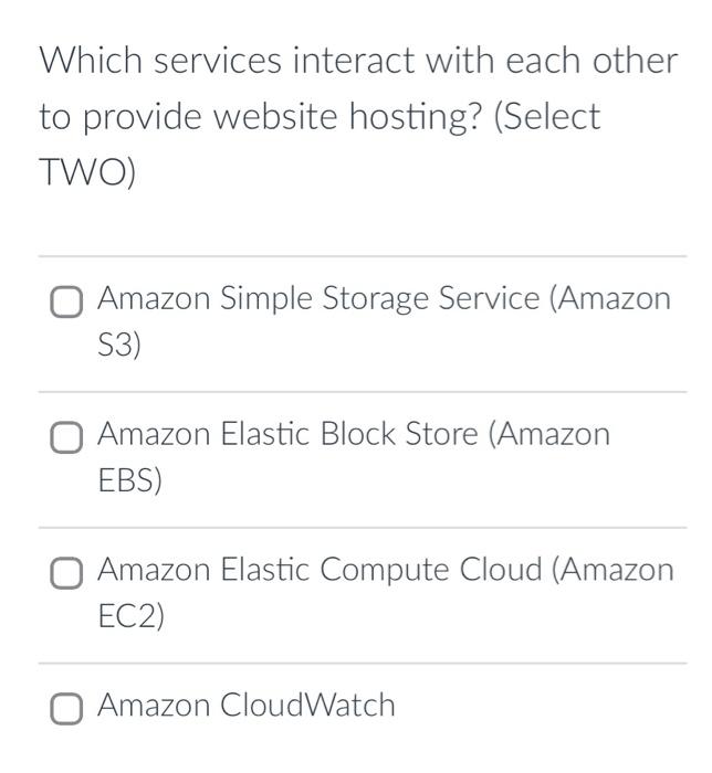 Solved Which services interact with each other to provide | Chegg.com