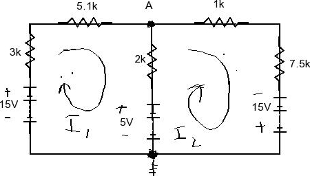 Solved use mesh analysis to calculate I1,I2,I2k and the node | Chegg.com