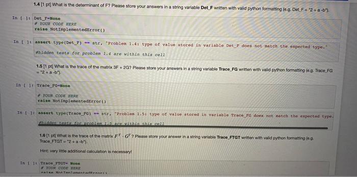 Solved Week 2: Linear Algebra In this assignment, you will | Chegg.com