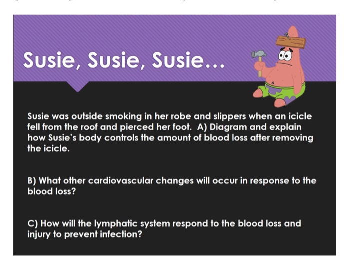 Solved Susie, Susie, Susie... Susie was outside smoking in | Chegg.com