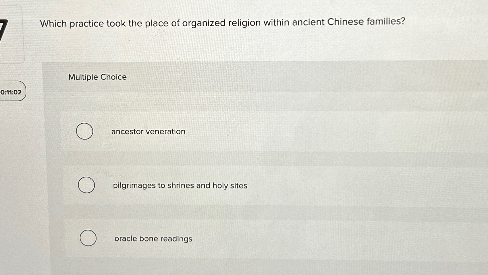 Solved Which practice took the place of organized religion | Chegg.com