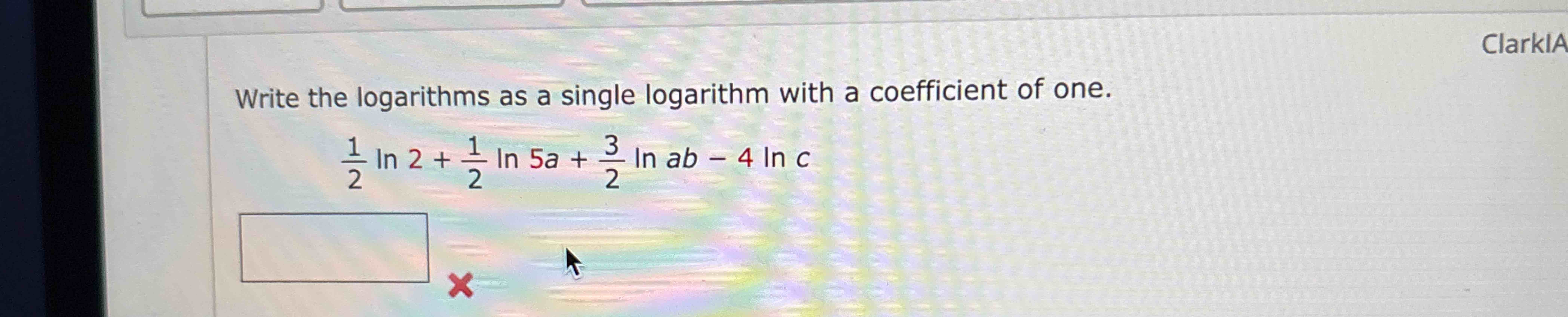 Solved Write the logarithms as ﻿a single logarithm with a | Chegg.com