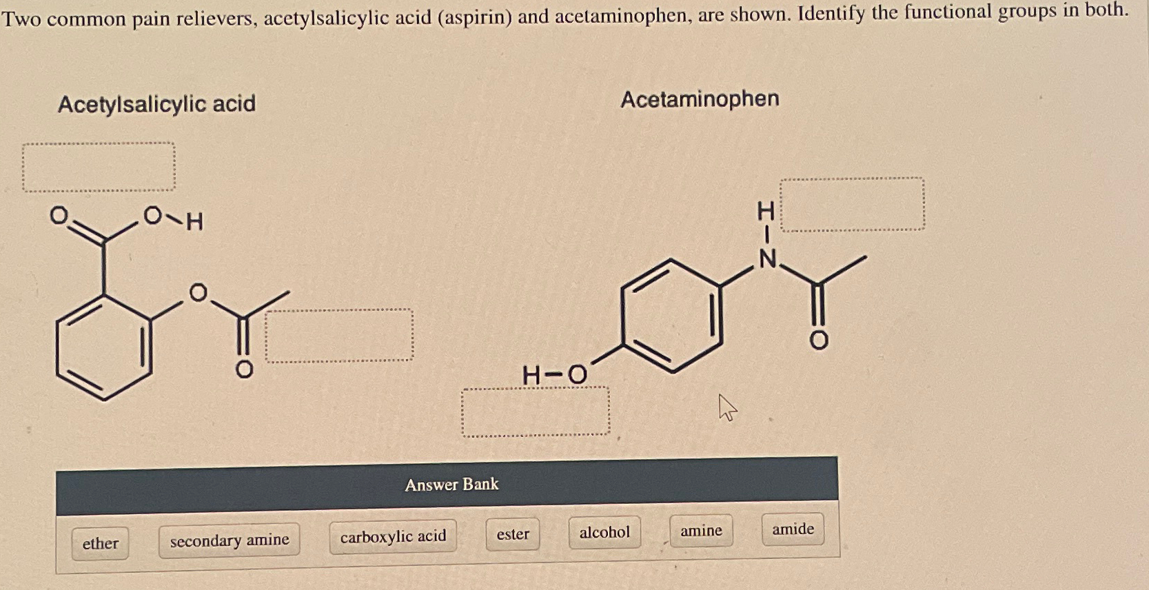 Solved Two common pain relievers, acetylsalicylic acid | Chegg.com