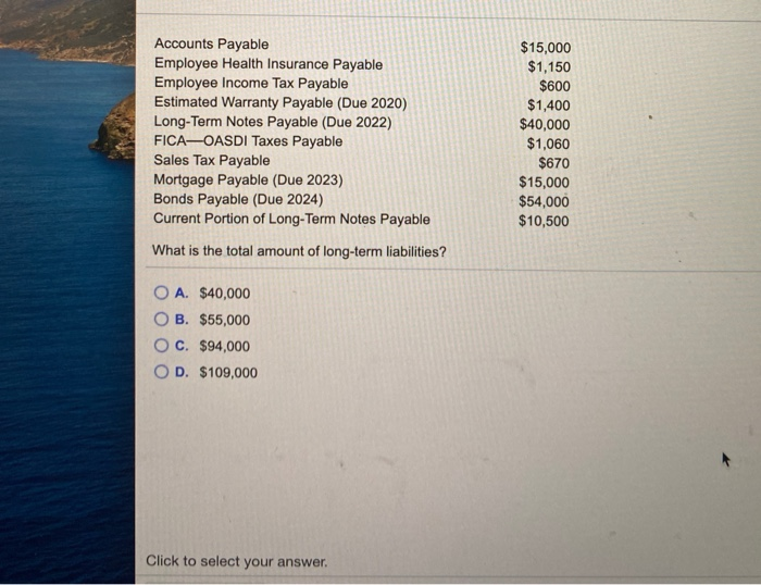 Solved Accounts Payable Employee Health Insurance Payable | Chegg.com