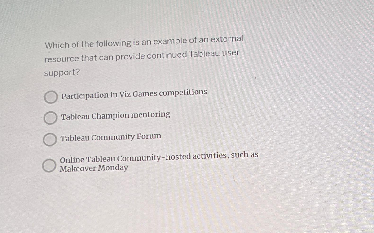 Solved Which of the following is an example of an external | Chegg.com