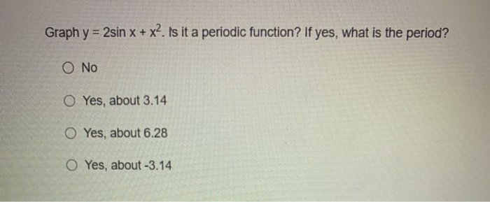 Solved Graph y = sin(2x)+cox(2x). Is it a periodic function? | Chegg.com