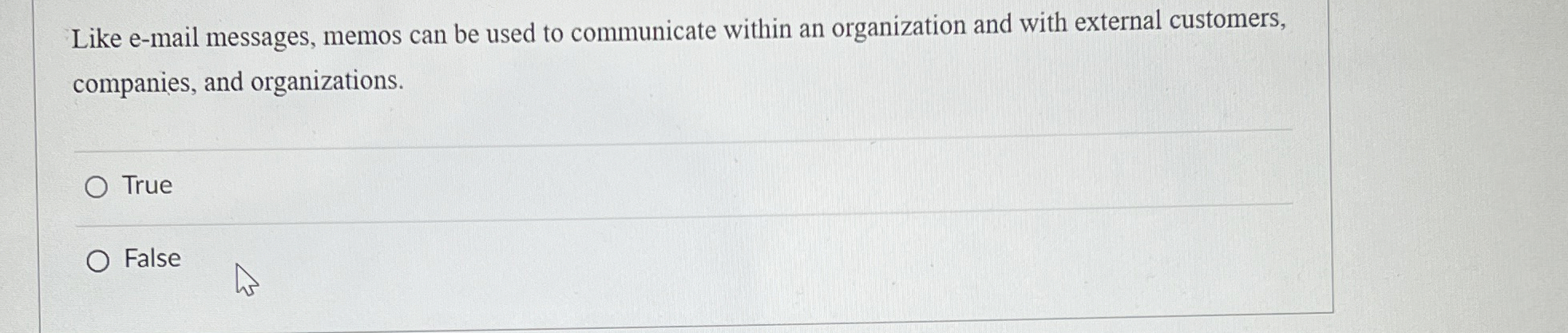 Solved Like e-mail messages, memos can be used to | Chegg.com